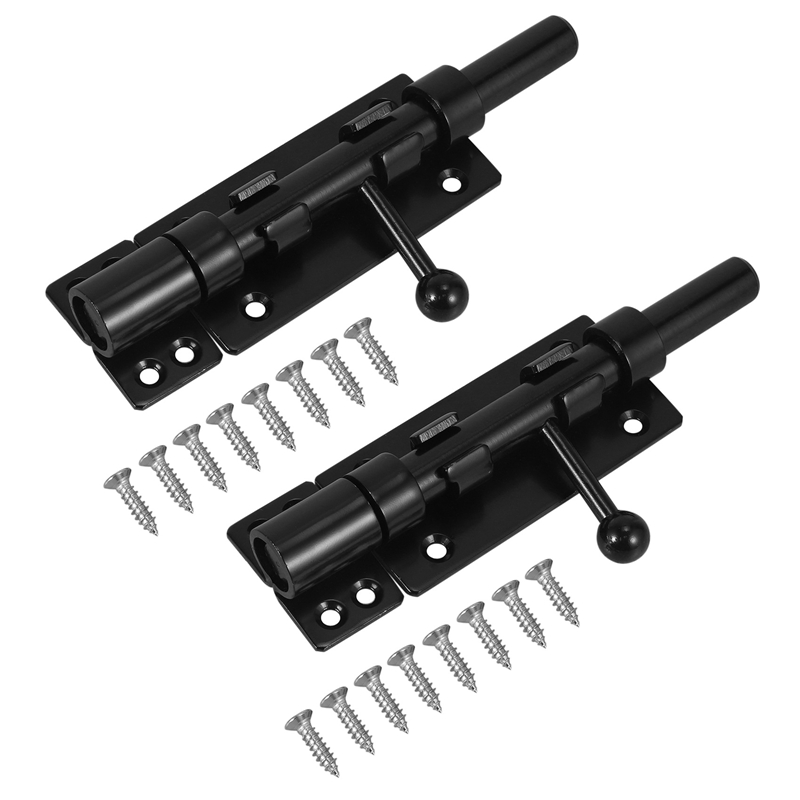 2Pcs Heavy Duty 304 Stainless Steel Latches 14mm Dia Solid Barrel Bolt ...