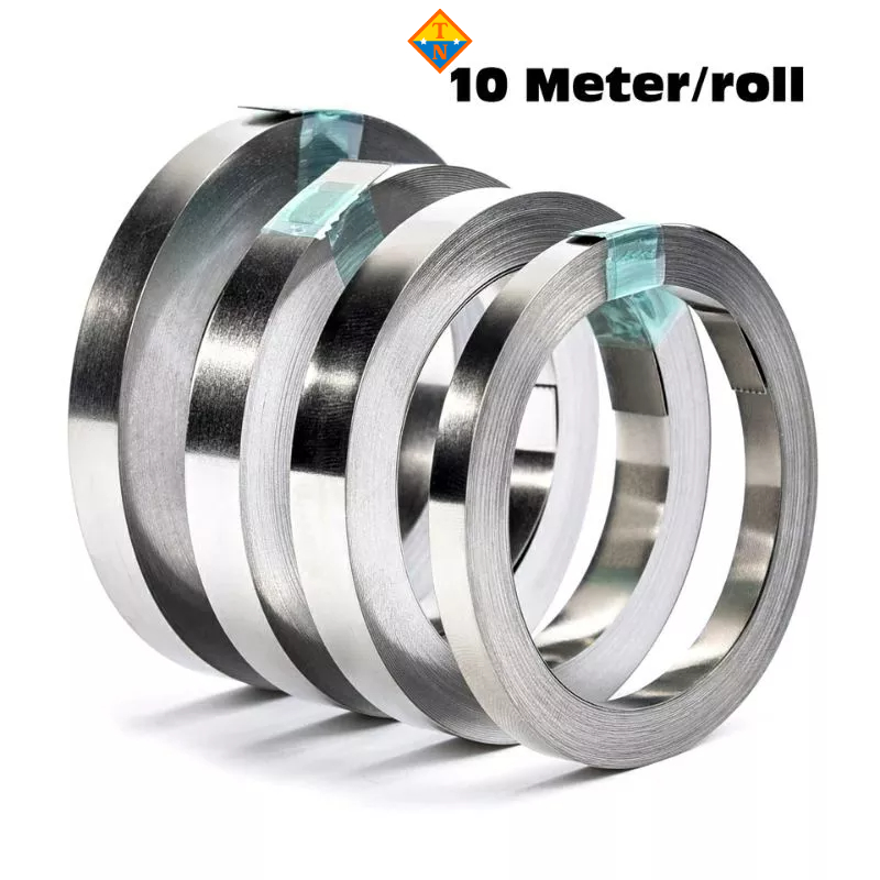 Kẽm hàn Cell pin dây niken hàn pin cuộn 10M dầy 0.1mm đến 0.15mm - MixASale