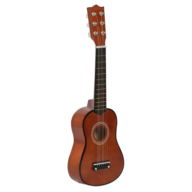21 Inch 6 Strings Small Mini Guitar Basswood Guitar with Pick Strings ...