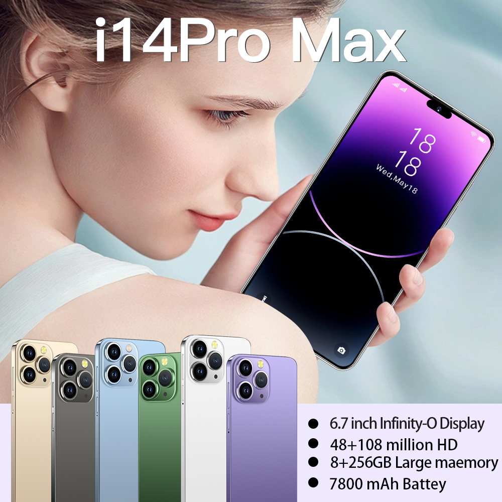 i14 Pro max Smartphone Giá cả phải chăng Android 6.7 inch Full HD ...