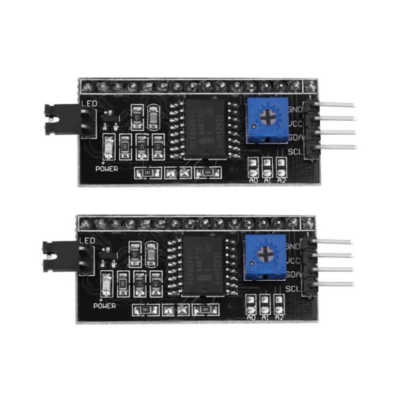 2 Pieces 11C/ I2C Interface LCD1602 Adapter Board 5V LCD Converter ...