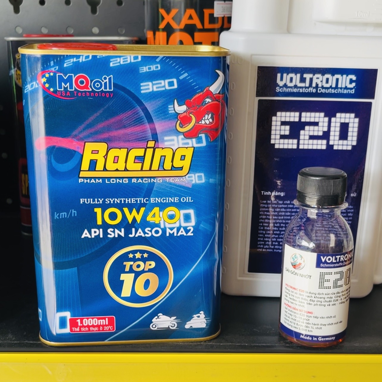 GIẢM 10 Nhớt Xe Số Côn Tay Tổng Hợp PHẠM LONG RACING 10w40 - TẶNG SÚC ĐỘNG CƠ VOLTRONIC E20 ...