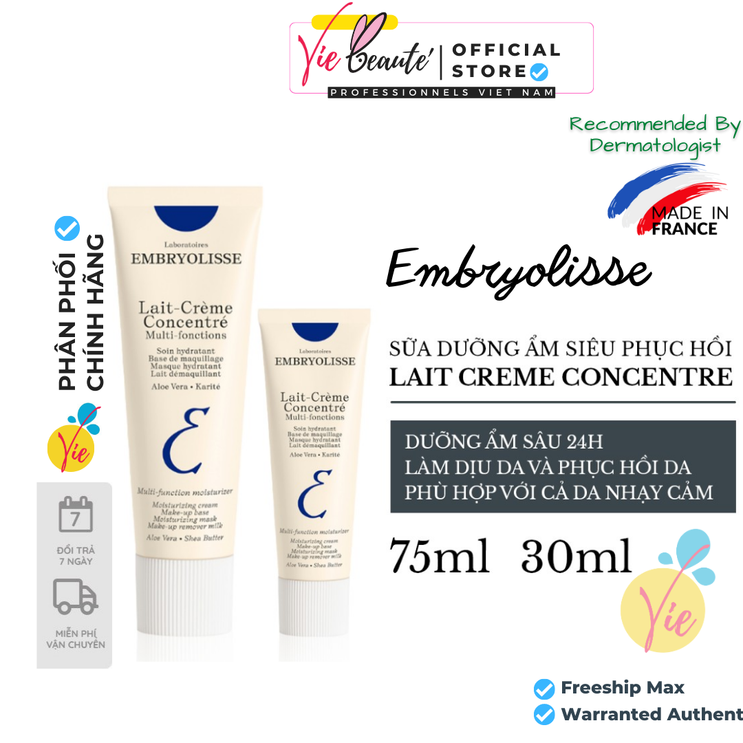 Kem dưỡng ẩm Embryolisse Lait-Crème Concentré 30-75ml - MixASale