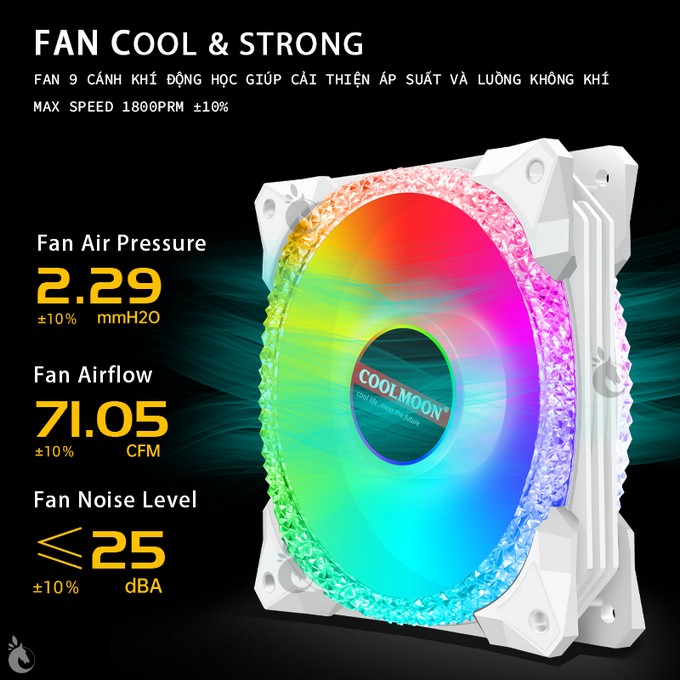 Tản nhiệt nước AIO COOLMOON AOSOR AS360 5V ARGB FAN LED Crystal Diamond ...