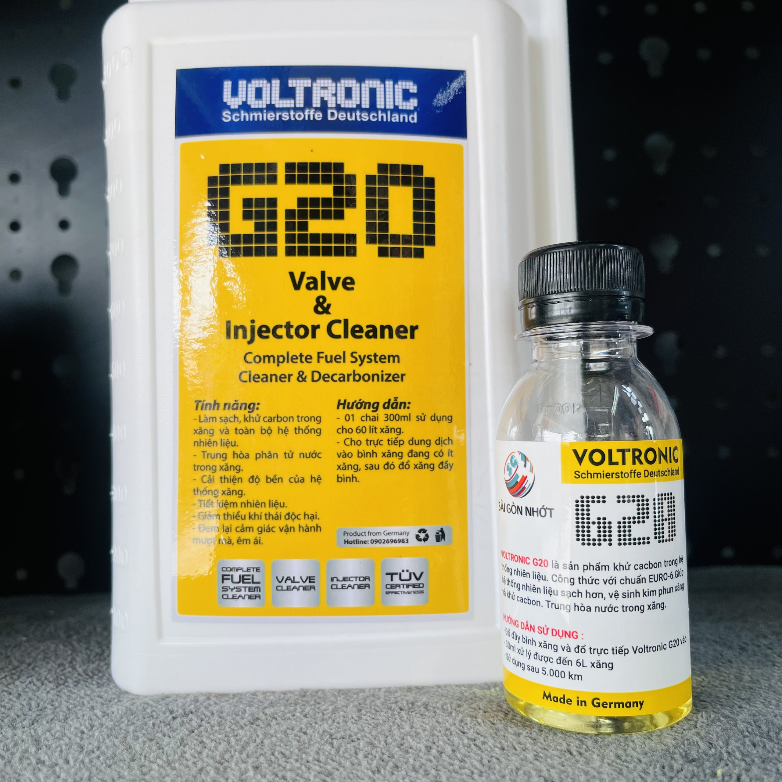 [GIẢM 10%] Phụ gia xăng, Vệ sinh kim phun, buồng đốt VOLTRONIC G20 1L CHÍNH HÃNG - CHIẾC LẺ ...