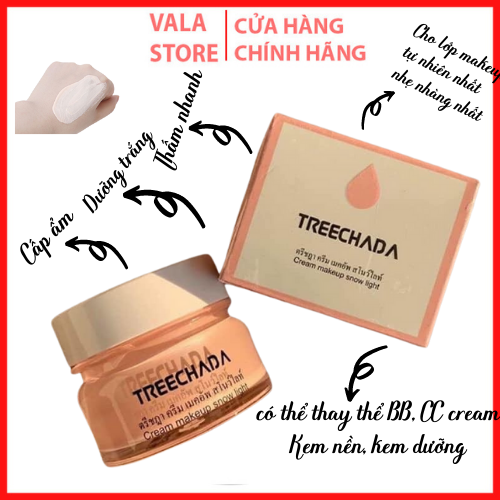 Kem Make Up Trang Điểm nhẹ nhàng TreeChada MUSCLE SNOW LIGHT Thái ...