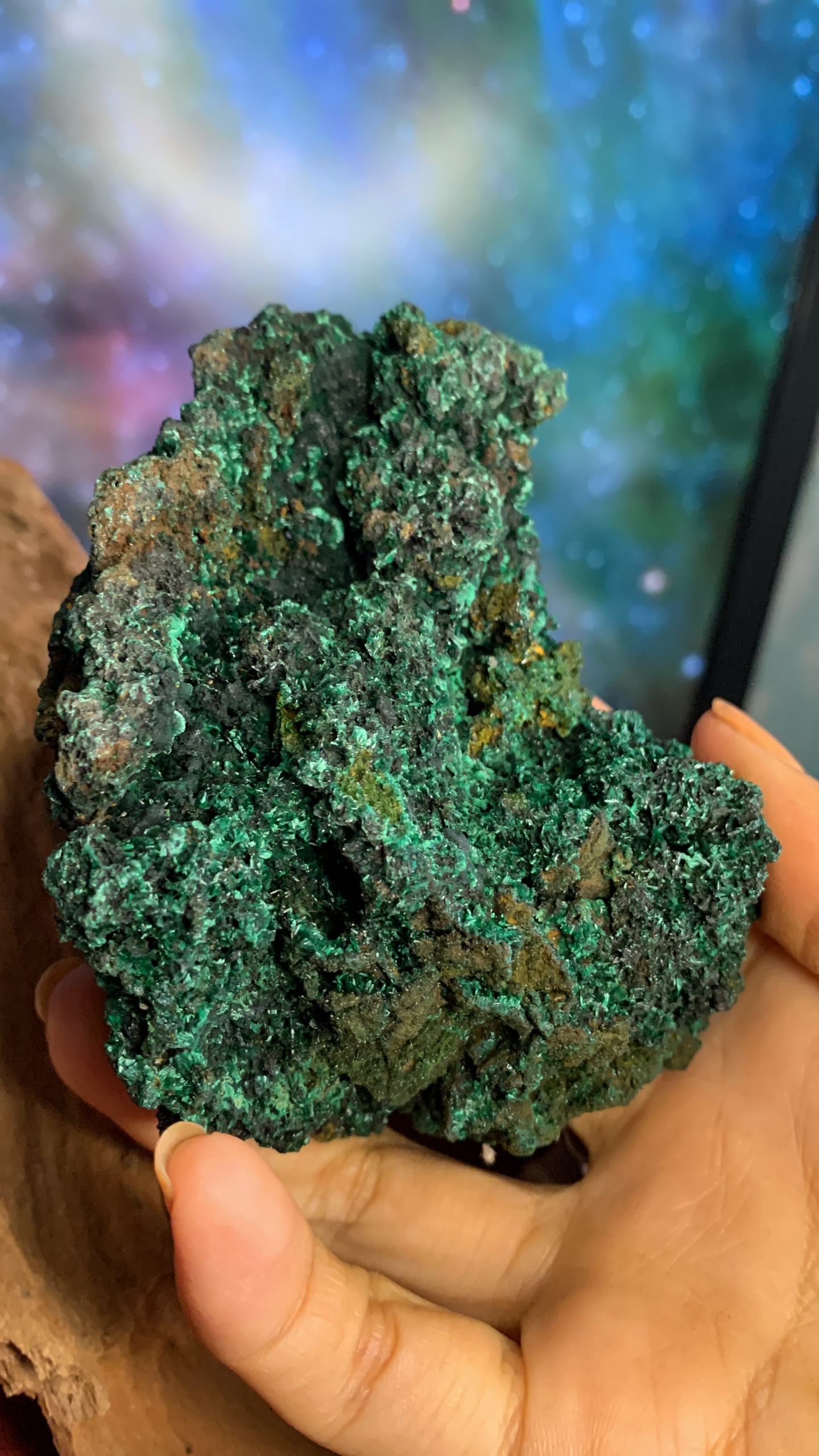 Viên đá khoáng vật Azurite Machalite MAgic tự nhiên năng lượng Vũ trụ ...