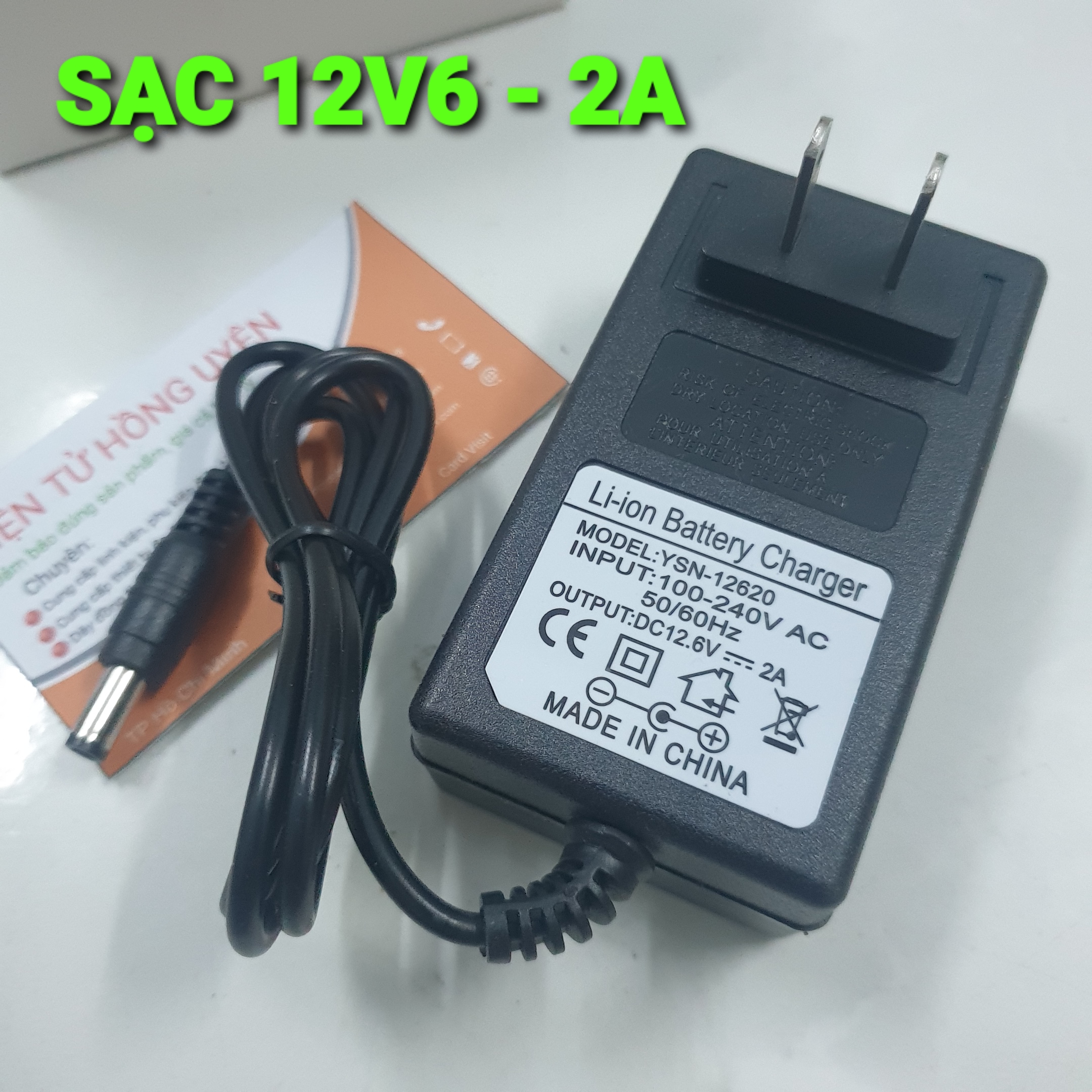 Sạc 12v 2A loại ổn định. Sạc pin lithium, pin lion, pin sắt... Sạc bình ...