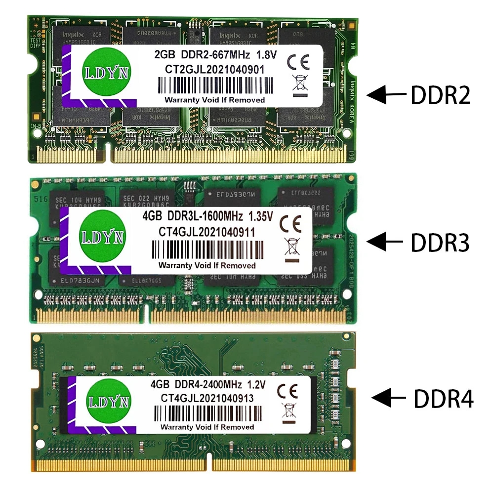 LDYN DDR3 DDR4 8GB 4GB 16GB Laptop Ram 1333 1600 2400 2666 2133 DDR3L