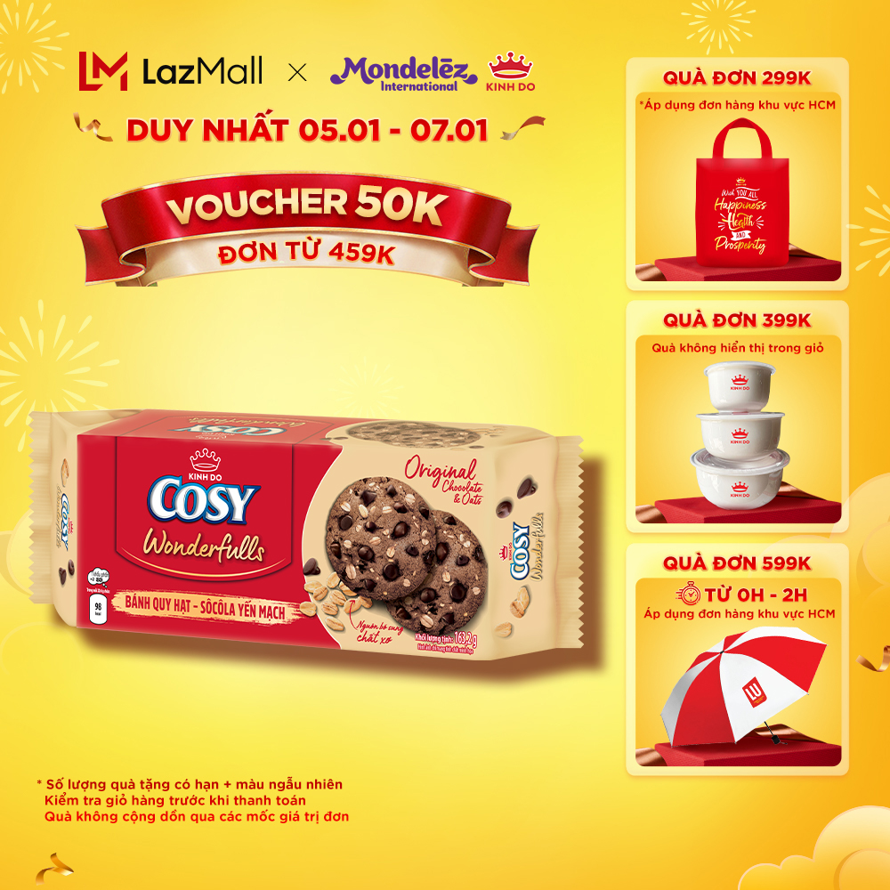 BÁNH QUY COSY GẤP ĐÔI SOCOLA YẾN MẠCH - MixASale