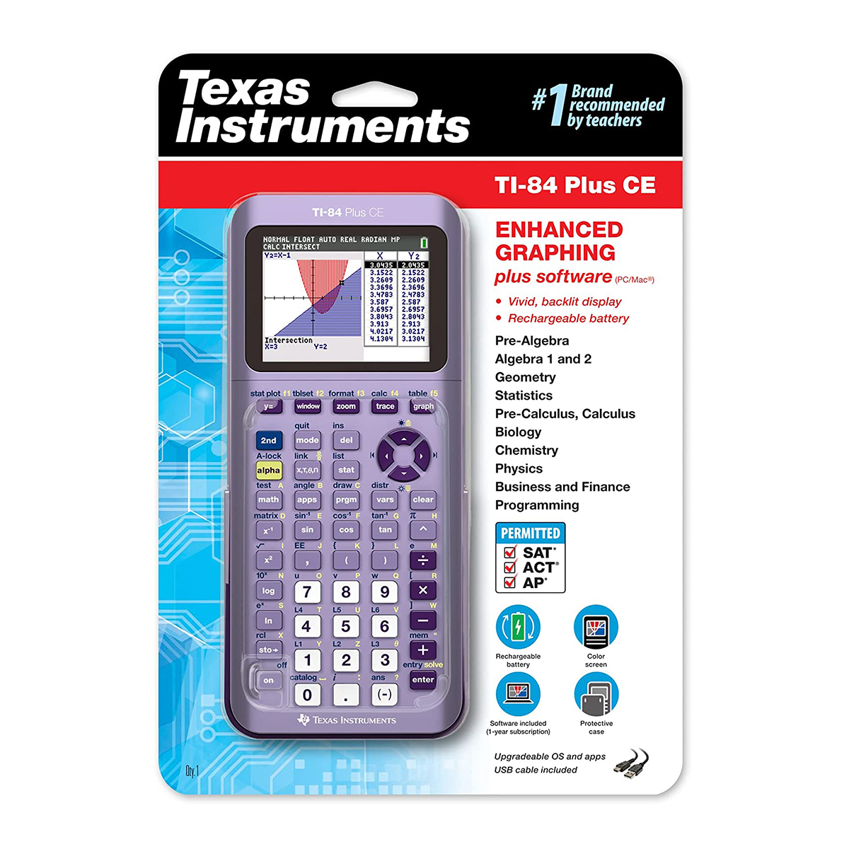 Texas Instruments TI-84 Plus CE - Máy tính Khoa học Lập trình Vẽ đồ thị ...