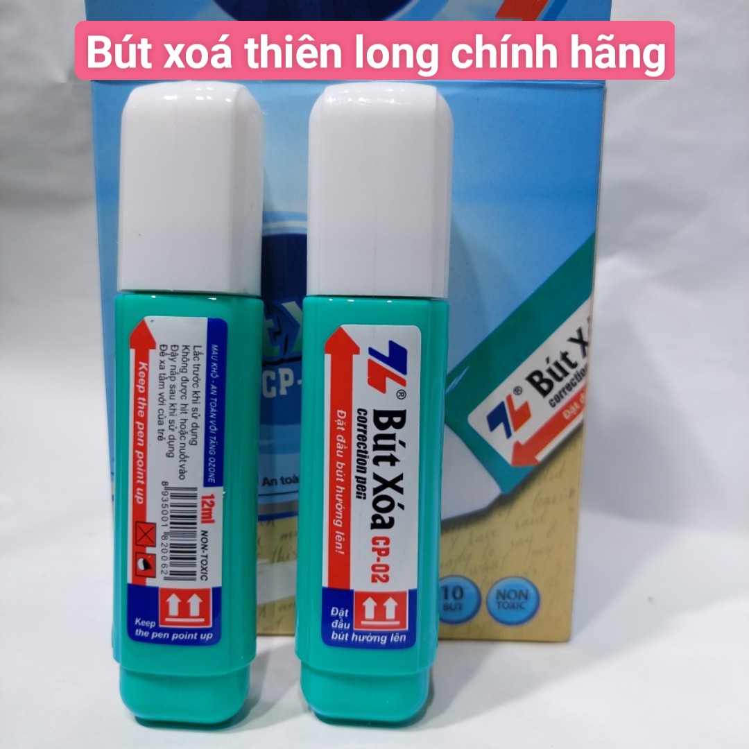 Bút xoá Thiên long CP02 dạng nước 12ml, Sét 1/5/10 cây bút xoá hàng ...