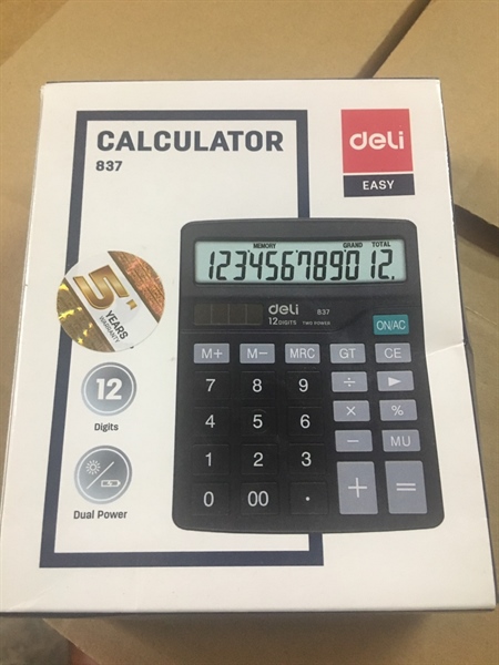 Máy tính để bàn 12 số Deli - 1 chiếc - E837 | Lazada.vn