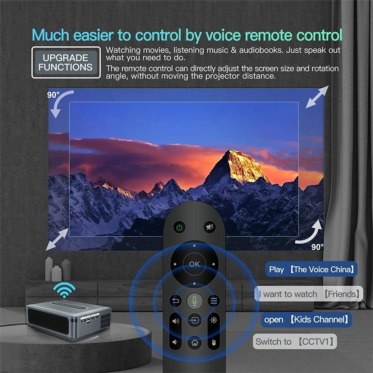 Box TV Xnano X1 Tích Hợp máy Chiếu - Ram 2G16G - Full HD - Dual Wifi ...