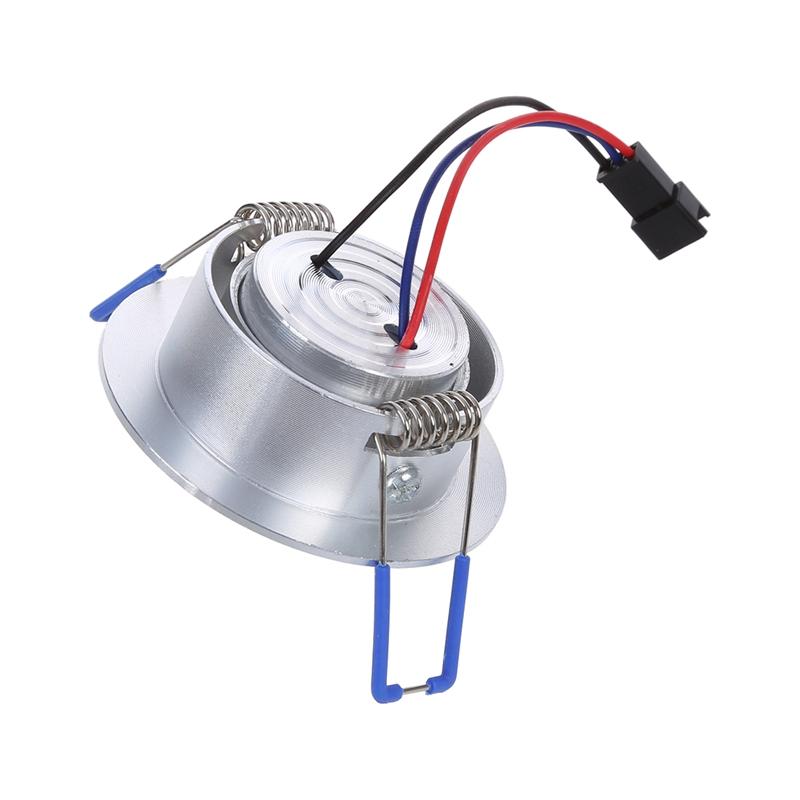 3W RGB LED Ceiling Light Bulb Fixture Lamp + Driver + 24 Key 16 Color ...