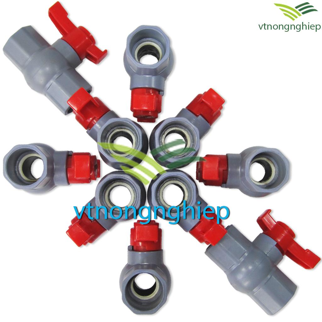 10 van khóa pvc 34, van nhựa khóa nước dùng trong nông nghiệp | Lazada.vn