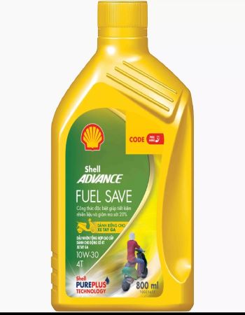 Dầu nhớt 4T Shell Advance FUEL SAVE Scooter 10W30 SN 0.8L - MixASale