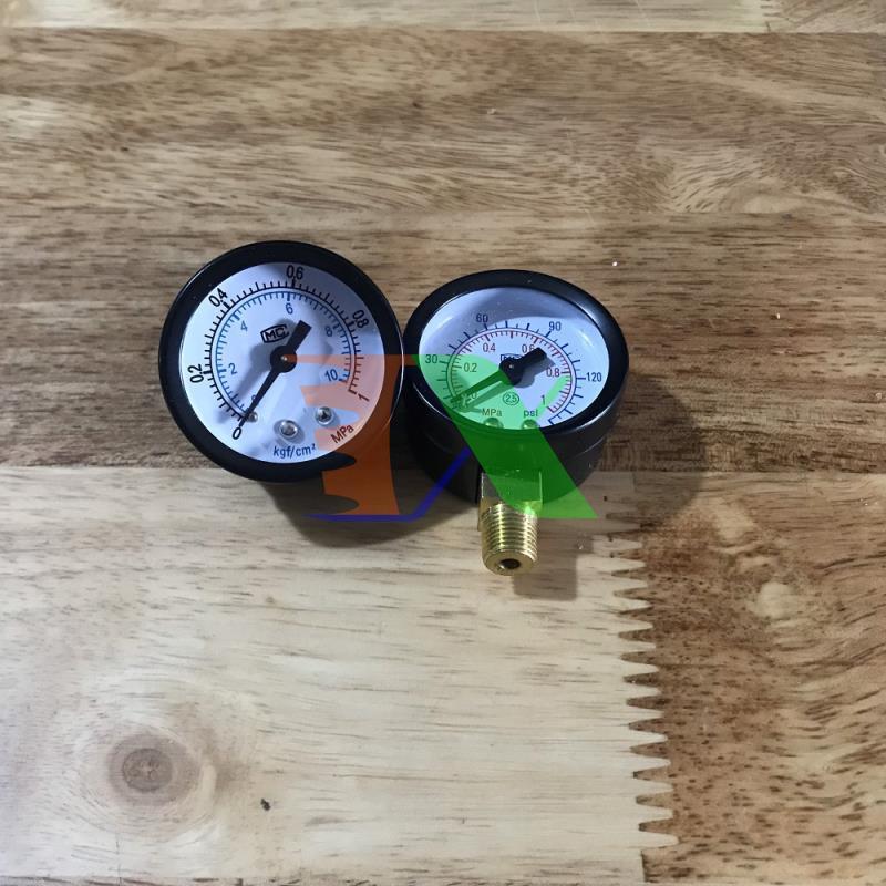 Đồng hồ đo áp suất nước, khí nén, áp kế, van đo áp suất Y40 (1~10 kg / cm2) - MixASale