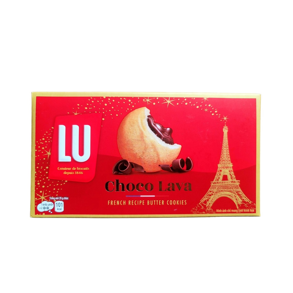 Bánh LU CHOCO LAVA Bánh Quy Bơ nhân Socola chảy sánh mịn 20g x 6 cái ...
