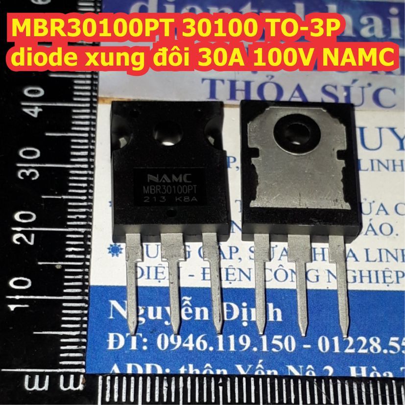 2 con MBR30100PT 30100 TO-3P diode xung đôi 30A 100V NAMC kde8454 ...