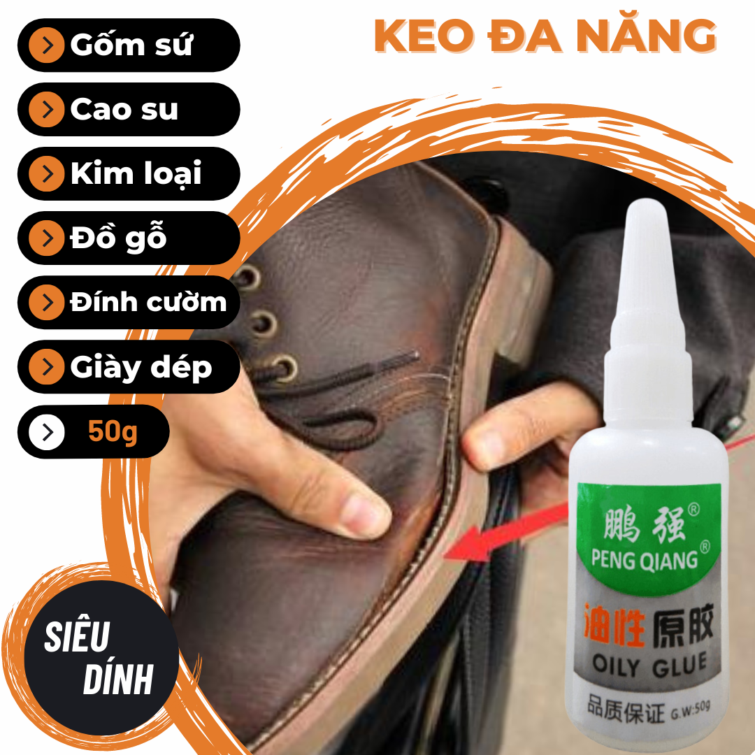 Keo Dán Siêu Dính Đa Năng Peng Qiang OILY GLUE Nội Địa Trung, Dán Hầu ...