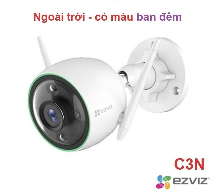 Camera Ezviz C3TN 3MP 2K1080P 2MP Ngoài trời - Có màu ban đêm - AI ...