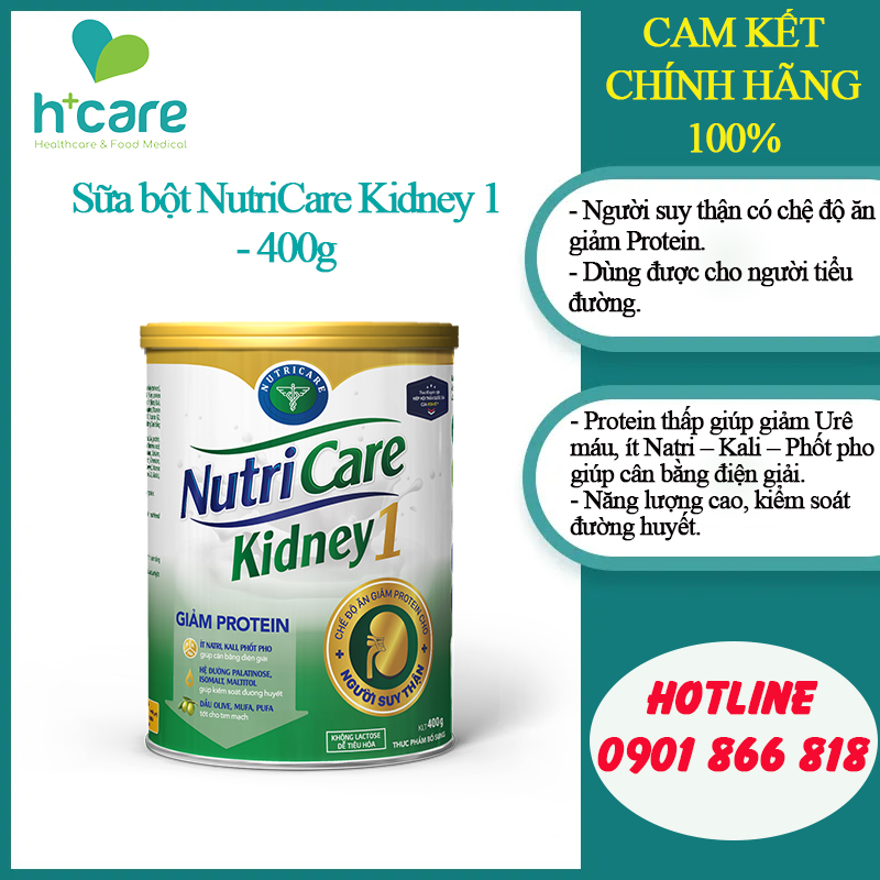 Sữa bột Nutricare Kidney 1 900glon - MixASale