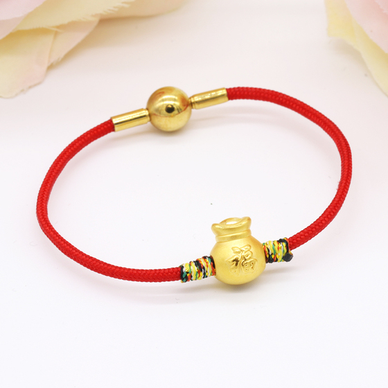 Vòng Charm Phong Thủy Hũ Tiền Vàng 24K Doji Cb60043-Ddu | Lazada.vn