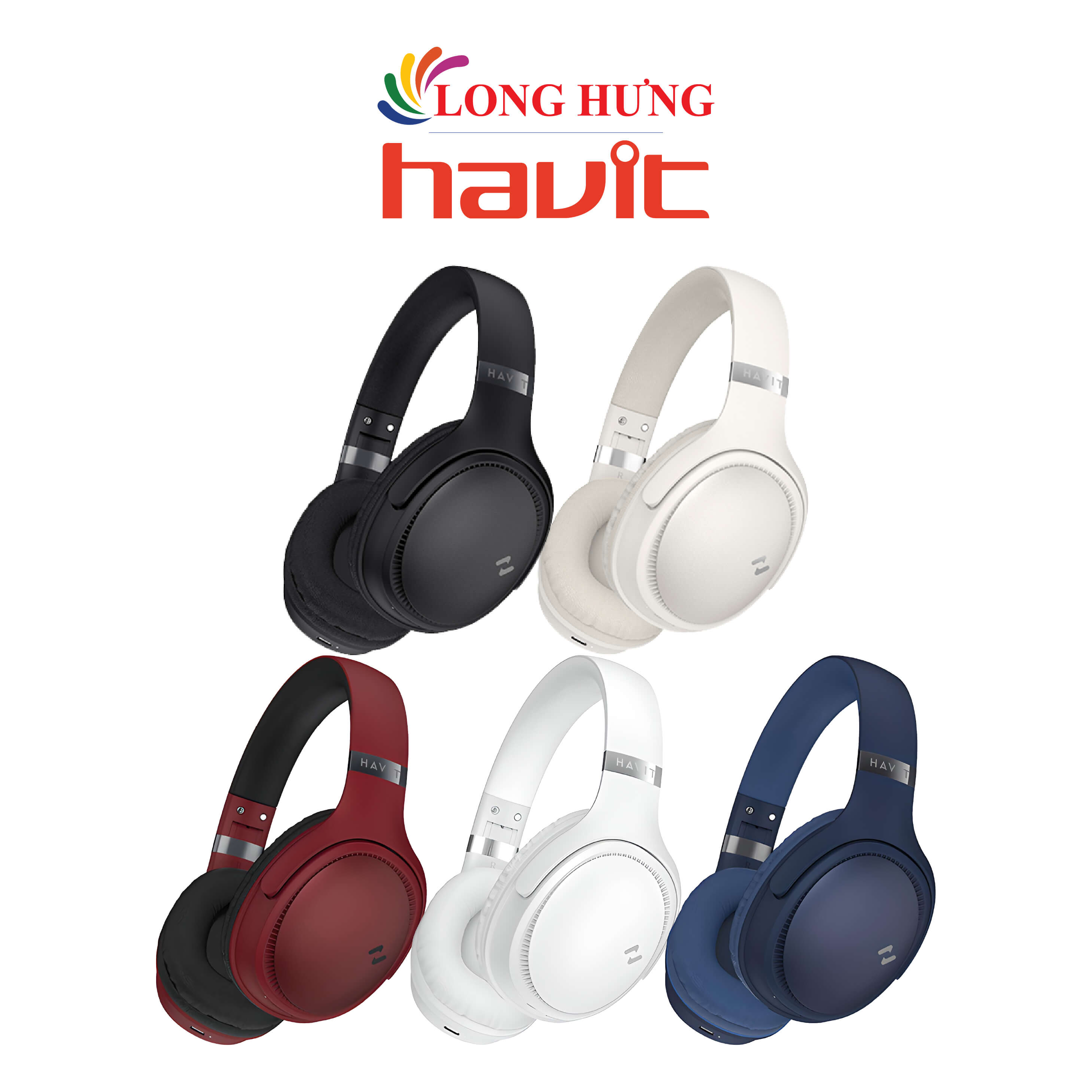 Tai nghe Bluetooth choàng đầu có mic Havit H628BT - MixASale