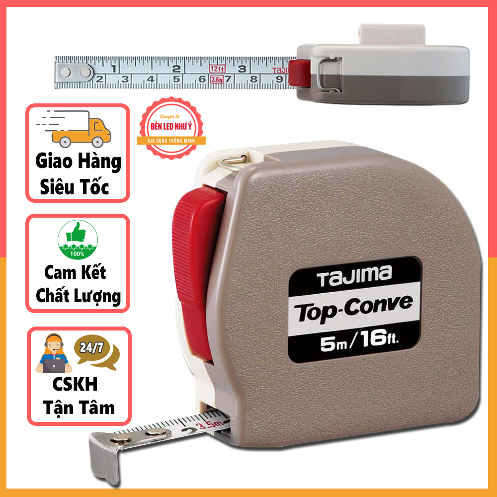 Thước Cuộn Thép Cao Cấp TAJIMA Đủ Size (5M / 3M6 / 2M) - Thước Dây Cuộn Thép, Thước Kéo Tự Động ...