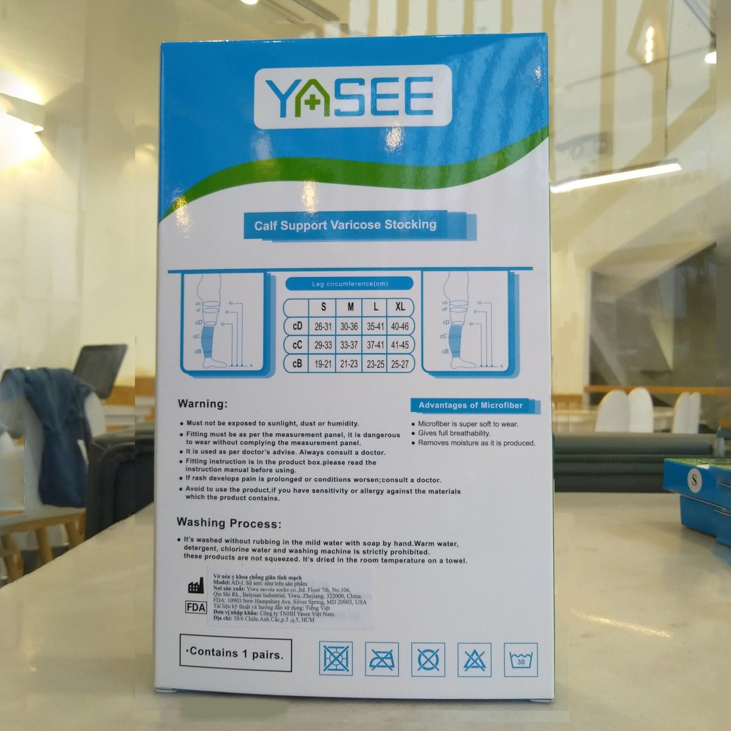 [CHÍNH HÃNG] Vớ Y Khoa Bắp Chân Yasee (Màu Da) | Tất Suy Giãn Tĩnh Mạch ...