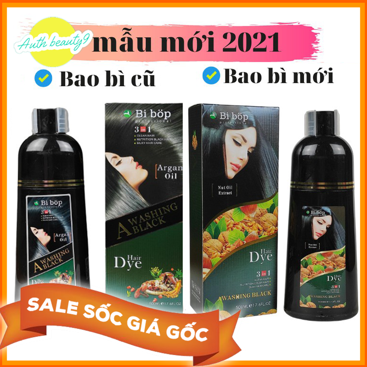 Dầu Gội Phủ Bạc Màu Đen - Màu Nâu BiBop Collagen Nhật Bản (500ml) Dầu ...