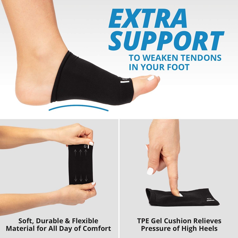Compression Arch Support with Comfort Gel Pad,Arch Brace for Flat Feet ...