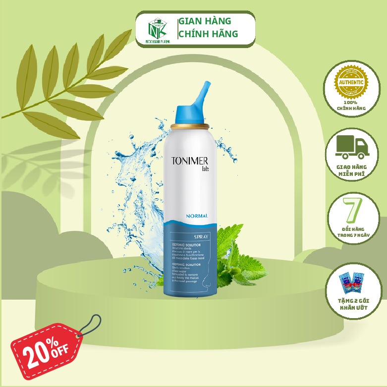 Tonimer Lab Normal Spray 125ml- Xịt mũi giúp phòng ngừa viêm mũi cấp ...