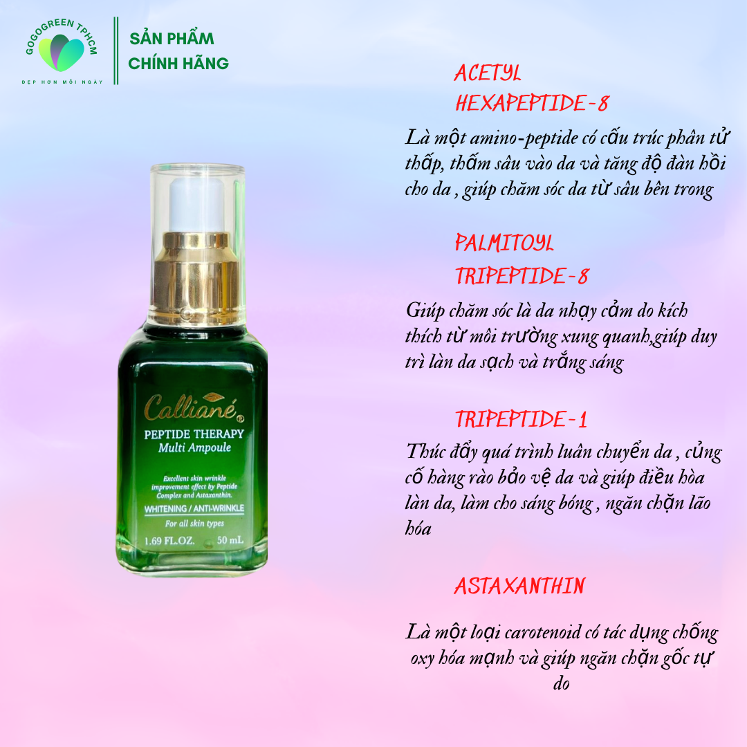 Tinh Chất Tế Bào Gốc Trắng Da Chống Lão Hoá 50ml (Calliané Peptide ...