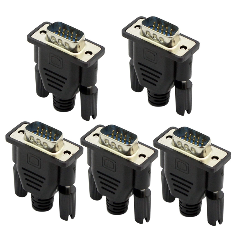 5X VGA Virtual Display Adapter Male Dummy Plug EDID Headless Ghost ...