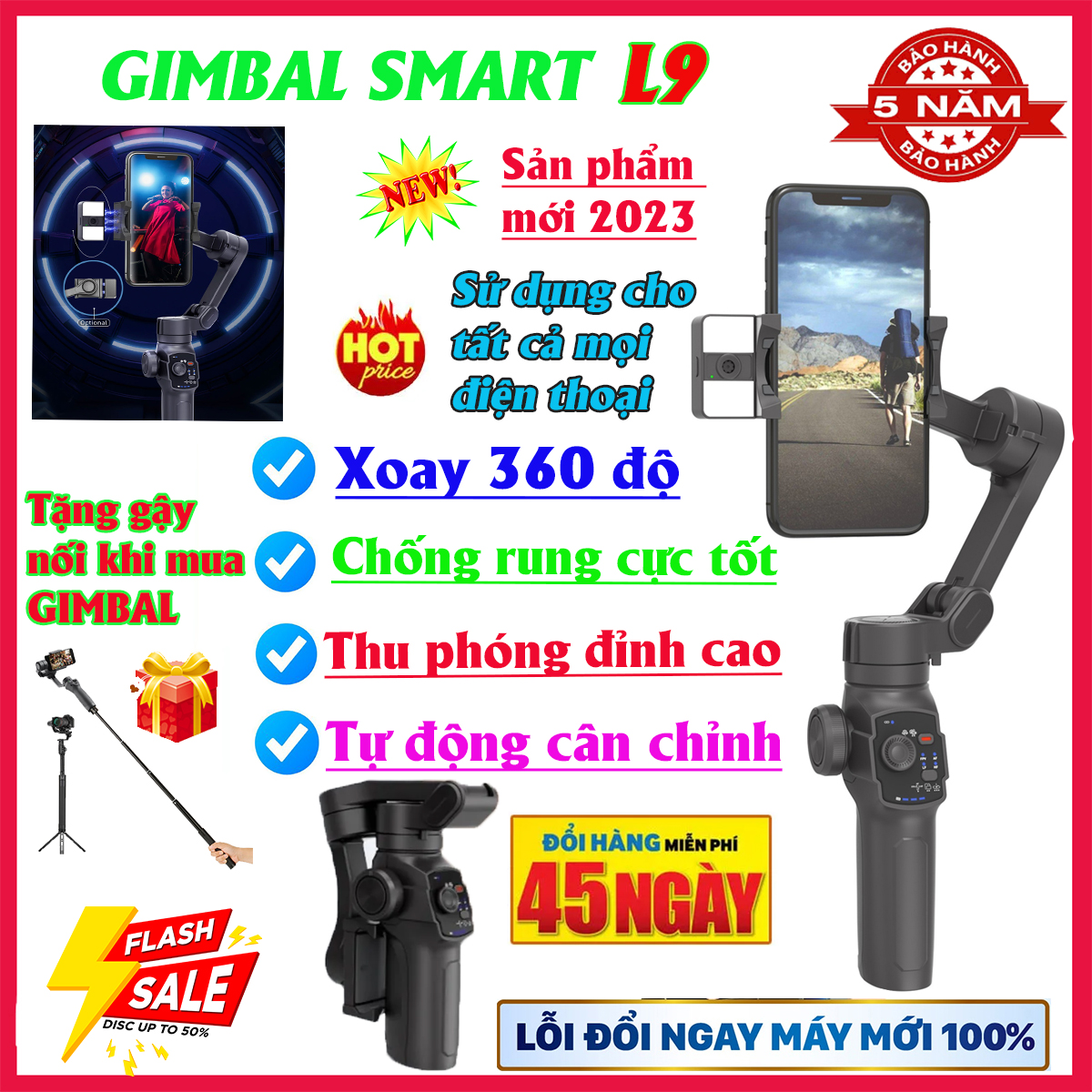 Gimbal Q18 Chống Rung Cho Điện Thoại Gimbal Marin Q18 Tay Cầm Chống Rung Quay Phim Chụp Hình Tự ...