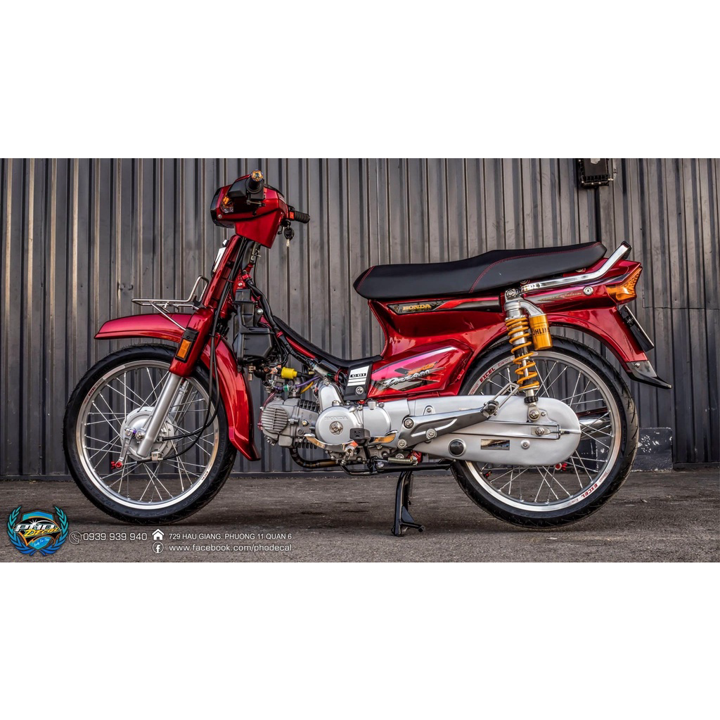 Tem Rời Dán Xe Dream Mẫu Đỏ Đen Bạc Ex5 | Lazada.vn