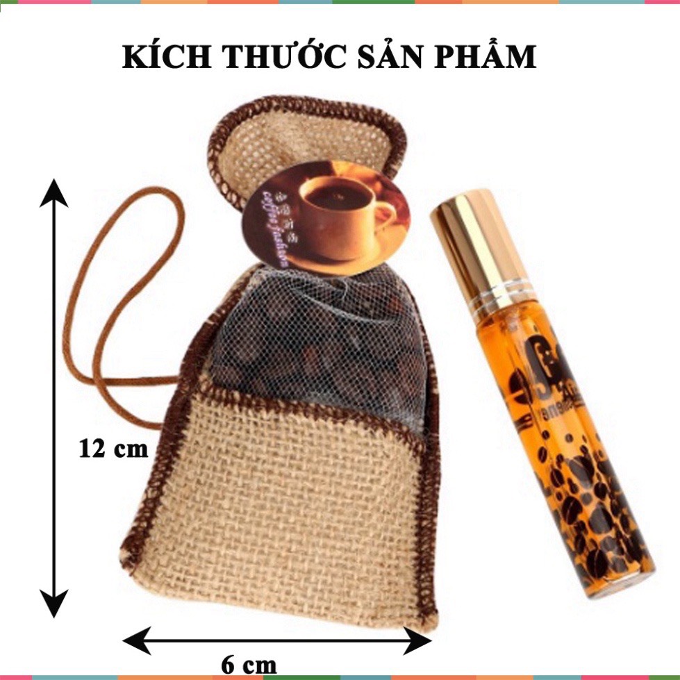 TÚI THƠM hạt cafe KÈM TINH DẦU loại 1 Hazelnut chống say xe và khử mùi ...