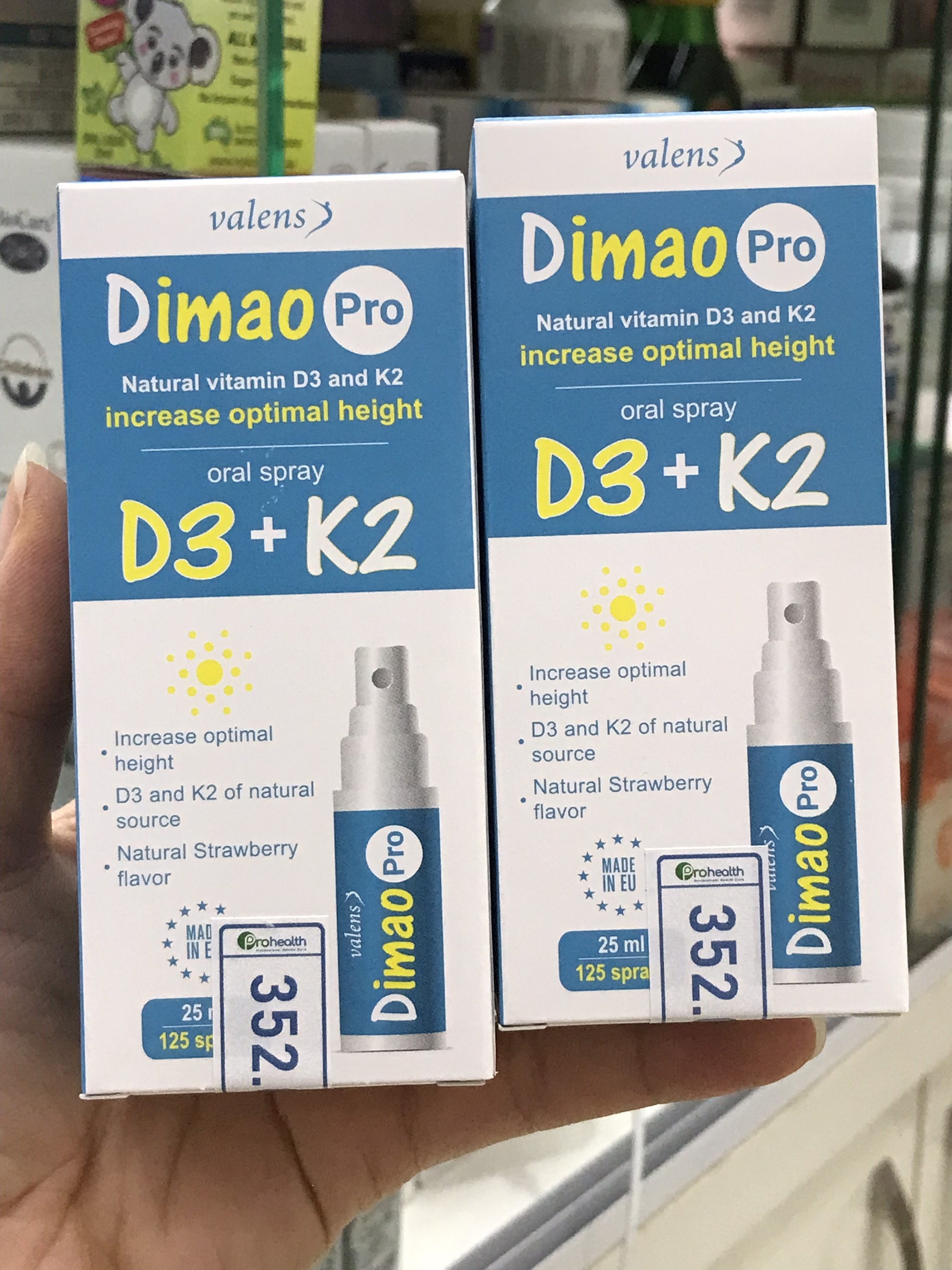 Dimao pro Oral Spray Vitamin D3 Dạng Xịt 400IU Tăng Hấp Thu Canxi, Tăng ...
