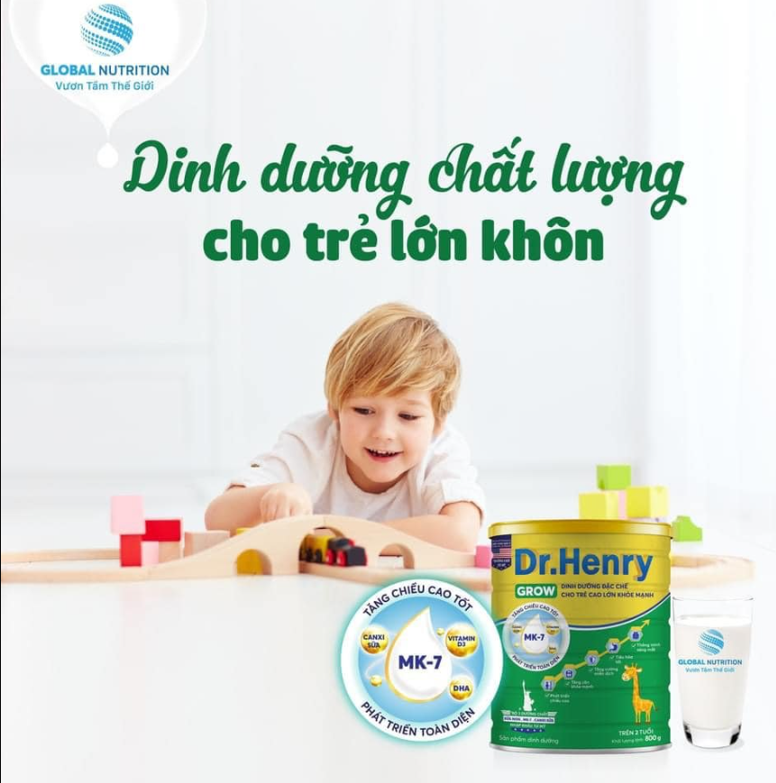 SỮA BỘT DR.HENRY GROW 800G - MixASale