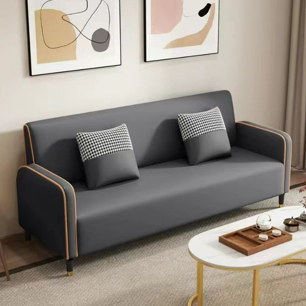 Ghế Sofa Đơn Giản 3 Chỗ Ngồi Bọc Da Cao Cấp Ghế sô pha mini size 1.4m ...