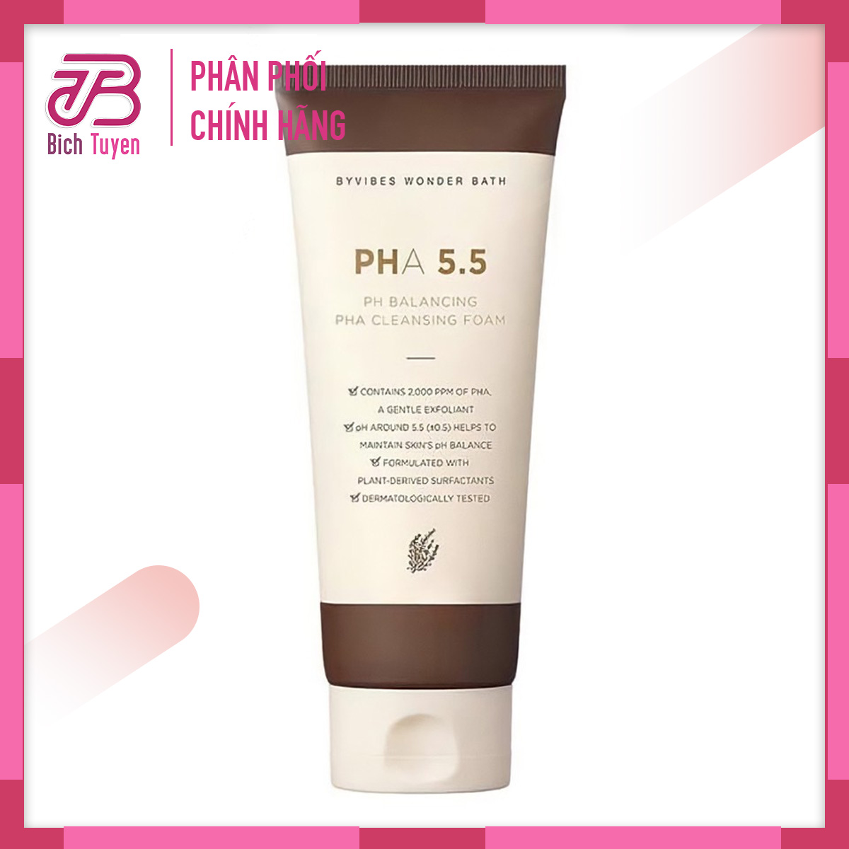 Sữa Rửa Mặt PHA 5.5 BYVIBES WONDER bath 130ml (Mẫu Mới) Sữa Rửa Mặt Dịu Nhẹ Cho Da Dầu Mụn ...