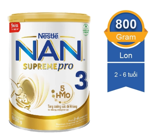 Sữa bột Nestle NAN OPTIPRO PLUS HMO số 2 - hộp 800g ( Sản xuất tại Thuỵ ...