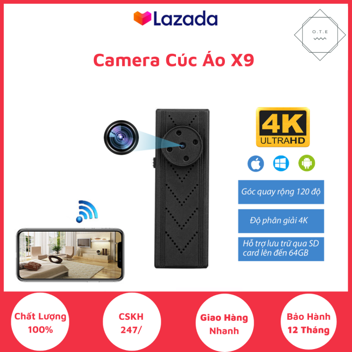 Camera Mini Wifi Nhỏ Camera Cúc Áo Nhỏ Giá Rẻ Hình ảnh Full 4K Siêu Nét ...