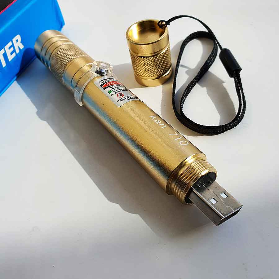 Bút Laze Laser Công Trình KAN 710 14cm Tia Xanh Lá Sạc USB Vỏ Vàng Giá ...