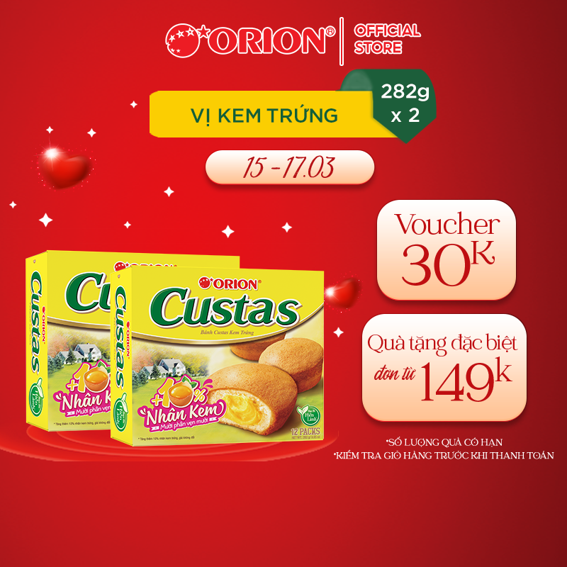 Bánh Trứng Custas Hộp 282g - MixASale