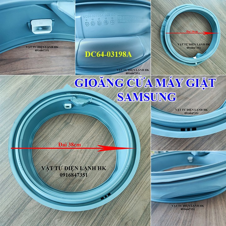 Gioăng ron cửa máy giặt Samsung DC64-03197A DC64-03198A DC64-01602A ...