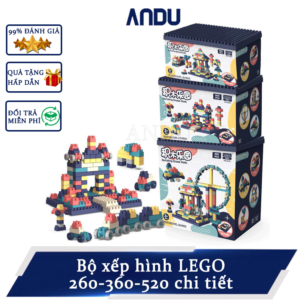Bộ xếp hình lego 520 chi tiết giúp trẻ phải triển toàn diện - Bộ đồ ...