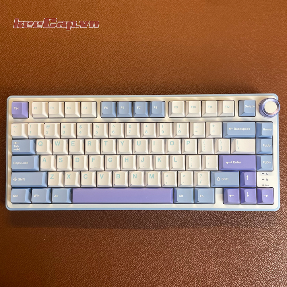 [KEECAP] Bàn phím cơ Royal Kludge RK R75 tím sữa (1 mode – hotswap – linear switch) | Lazada.vn